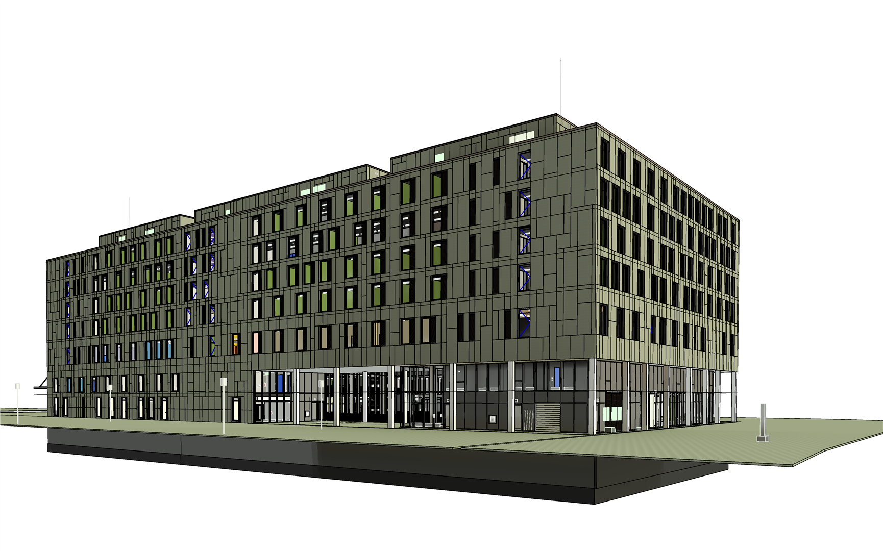 Maison des Sciences Humaines, modélisation d’un bâtiment existant, en ...